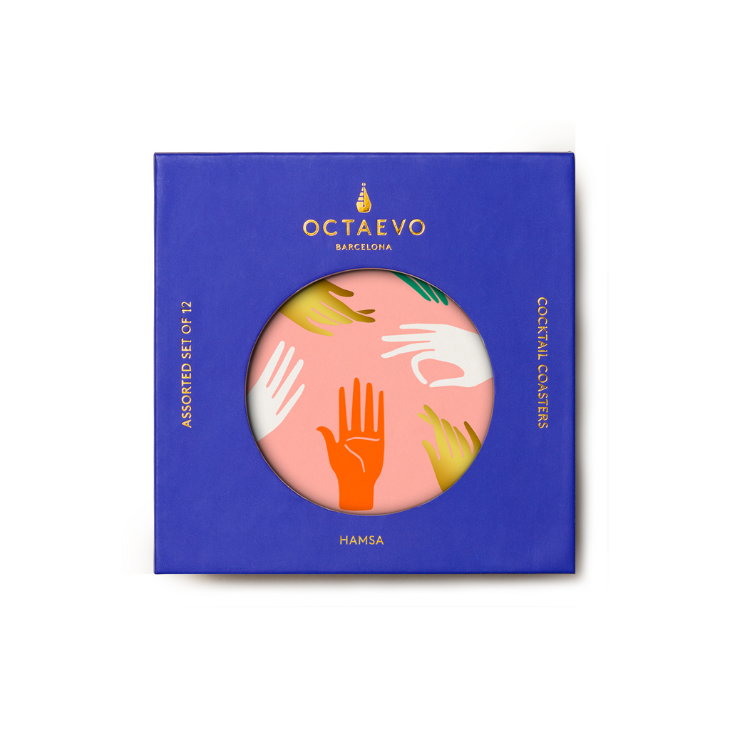 Hamsa Cocktail Coasters onderzetters 12 stuks – deBesteKamer